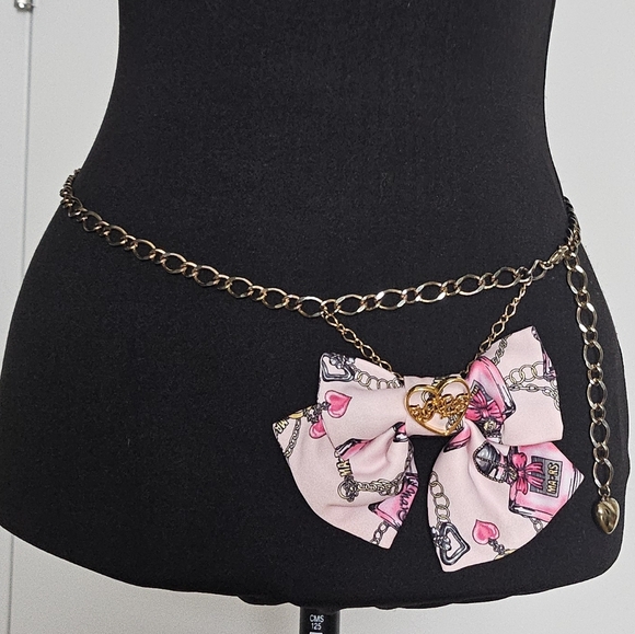 ma*rs | Accessories | Mars Rare Agejo Gyaru Gold Chain Belt With Pink ...